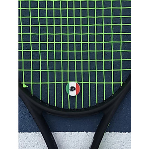 Tennis Vibration Dampener Flags (Mexico Flag)