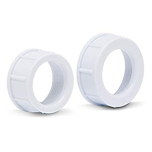 Sealproof Pool Hose Adapter, 30 Configurations, Compatible with Most Pumps, Skimmers, and Filters, White