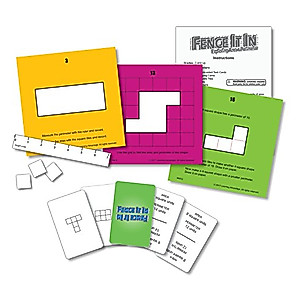 Learning Advantage 4612 Fence It in: Exploring Area and Perimeter Game, Grade: 2, 20.3" Height, 8.85" Width, 13.3" Length