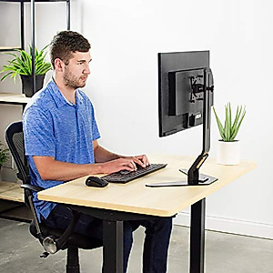 VIVO Light Wood 43 x 24 inch Universal Solid One-Piece Table Top for Standard and Sit to Stand Height Adjustable Home and Office Desk Frames, DESK-TOP43C