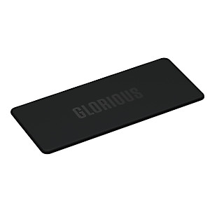 Glorious Sound Dampening Keyboard Mat (13.7 x 5.7 in.) - Compact Keyboard Deskpad - Non-Slip Rubber Base, Washable Cloth Surface, Durable Stitched Edges