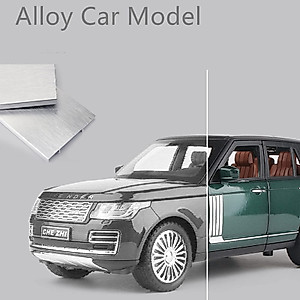 WXXGY for Land Rover Range Rover. 1/24 Alloy Car Model Diecasts Toy Vehicles Metal Car Model Collection Kids Gift ( Color : Black )