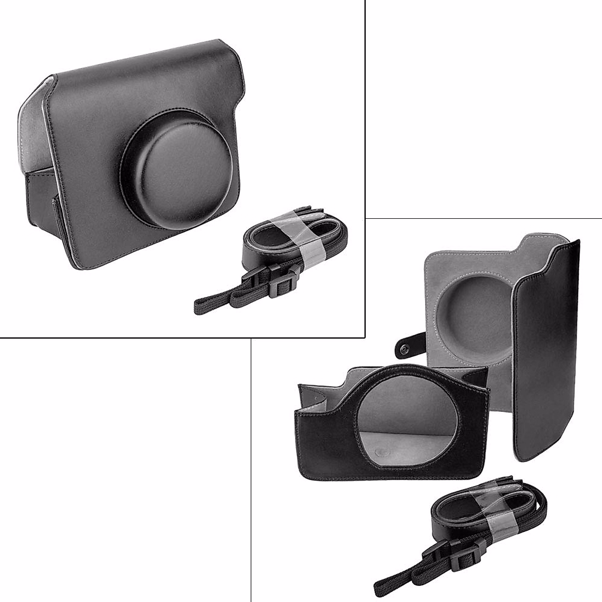 Fujifilm Instax Wide 300 Instant Camera + Fujifilm Instax Wide Instant Film Twin Pack (16385995) + Energizer Batteries (4 Pack) + Case for Fuji Wide 300 Camera