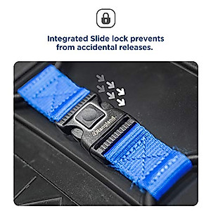 Encased Trash Can Lock for Animals/Raccoons, Bungee Cord Heavy Duty Large Outdoor Garbage Lid Lock (Trash Can NOT Included)