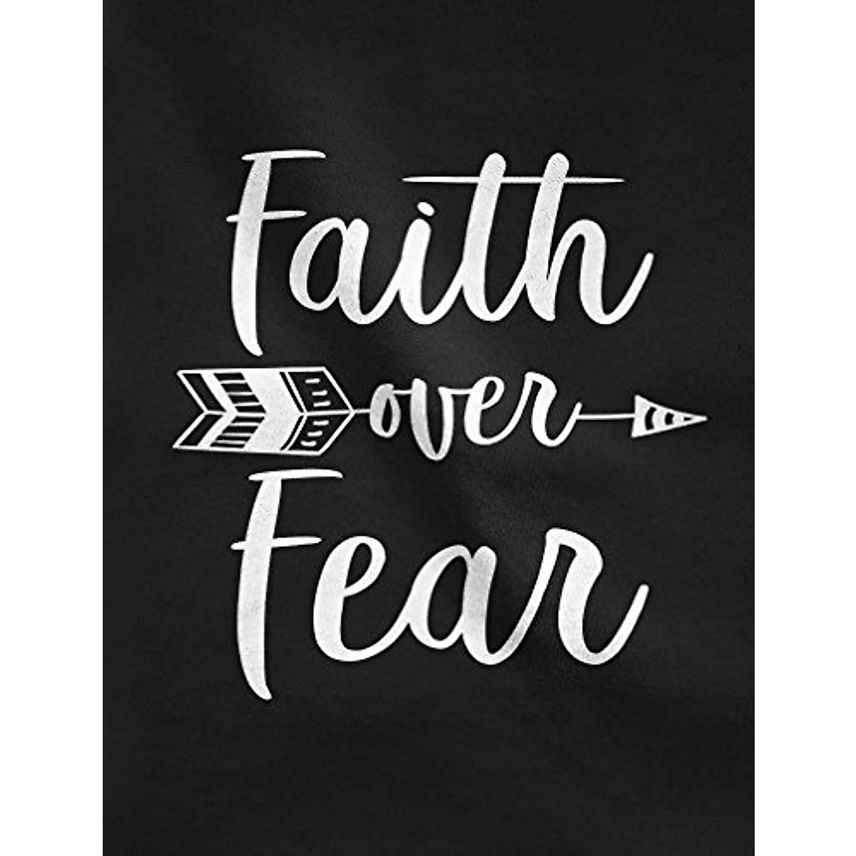 Faith Over Fear Shirts for Women Gifts for Christians Women Long Sleeve Tshirt Medium Blue