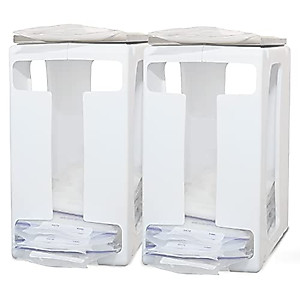 [2 Pack] Breast Milk Storage Tower - Convenient Storage for Milk Freezer Bags - Efficiently Store Milk in Breast Milk Freezer Organizer Tower - Breast Milk Storing Containers for Up to 120 oz of Milk