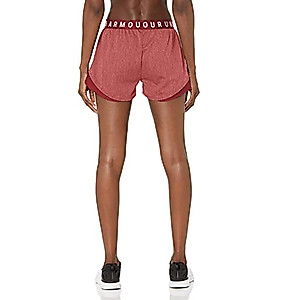 Under Armour Women's Play Up Twist Shorts 3.0 , Black Rose (664)/White , X-Large