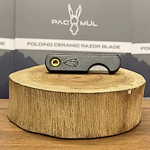 Acme Approved Folding Ceramic Razor Blade Non Metallic Knife Micro EDC Escape Knife Survival Tool 2pk