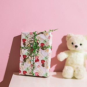 Naidiler 265 Ft Leaf Ribbon, Artificial Vines Leaves String Trim Ribbon Wild Jungle Botanical Greenery for Baby Shower Party Wedding Home Wreaths & DIY Craft