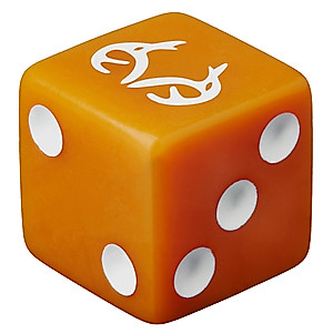 Realtree Edge Dice Set - 10 Pack of Orange & Clear Game Pieces - Six-Sided Dice Board Gaming Accessories - Cool Outdoors Themed Stuff for Father's Day, Family Game Night, Dice Rollers