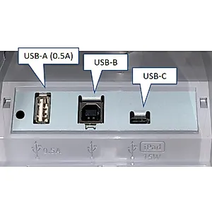 Star Micronics mPOP Integrated USB-C Lightning Receipt Printer & Cash Drawer with Tablet Stand - Black
