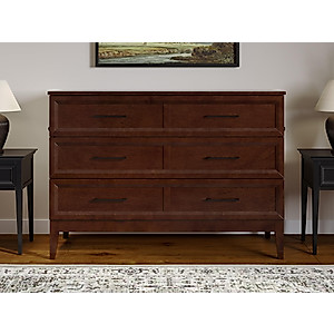 AFI, Sienna Full Murphy Bed Chest with Built-in Charger, Walnut