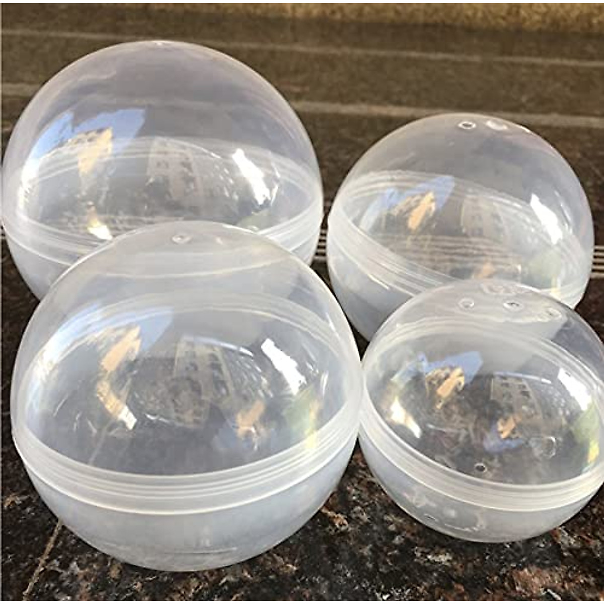 25Pieces Diameter:100mm Empty Plastic Toy Capsule Egg Shell Plastic Ball Vending Machine Round Plastic Capsule