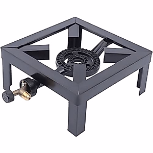 Grill Portable Outdoor Camping Stove 1 Burner Cooking Gas Cooker BBQ Grill Iron Burner Gas Camping Stove 20psi Gas Portable Cooker Single Burner Outdoor Camping Picnic Stove