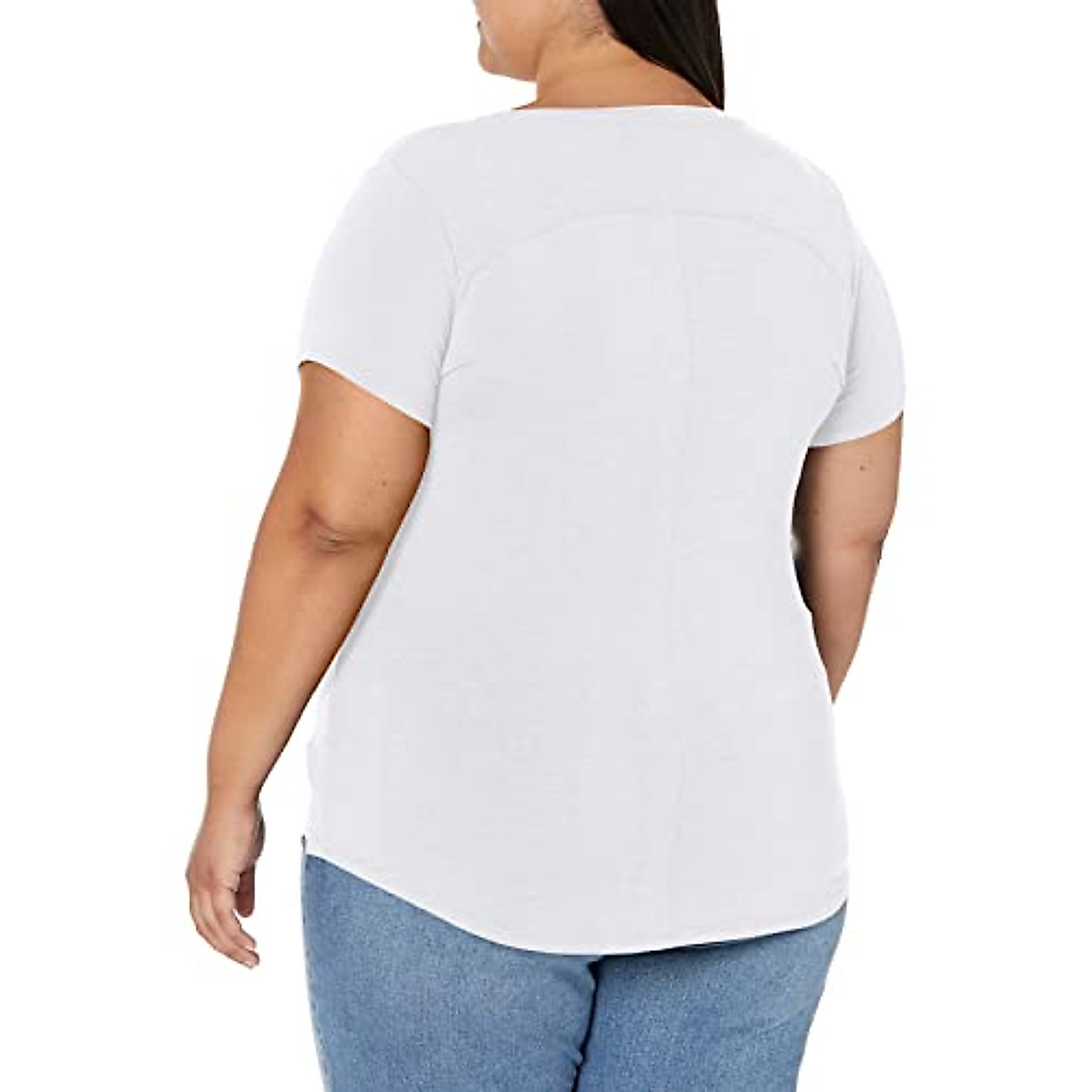prAna Women's Foundation Short Sleeve V-Neck T-Shirt, White, Small
