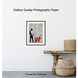 Banksy Graffiti 8x10 Wall Decor Picture - Modern Art Decoration Poster for Home, Apartment, Office, Dorm, Living Room, Bedroom, Bathroom - Gift for Contemporary Urban Street Mural Fan