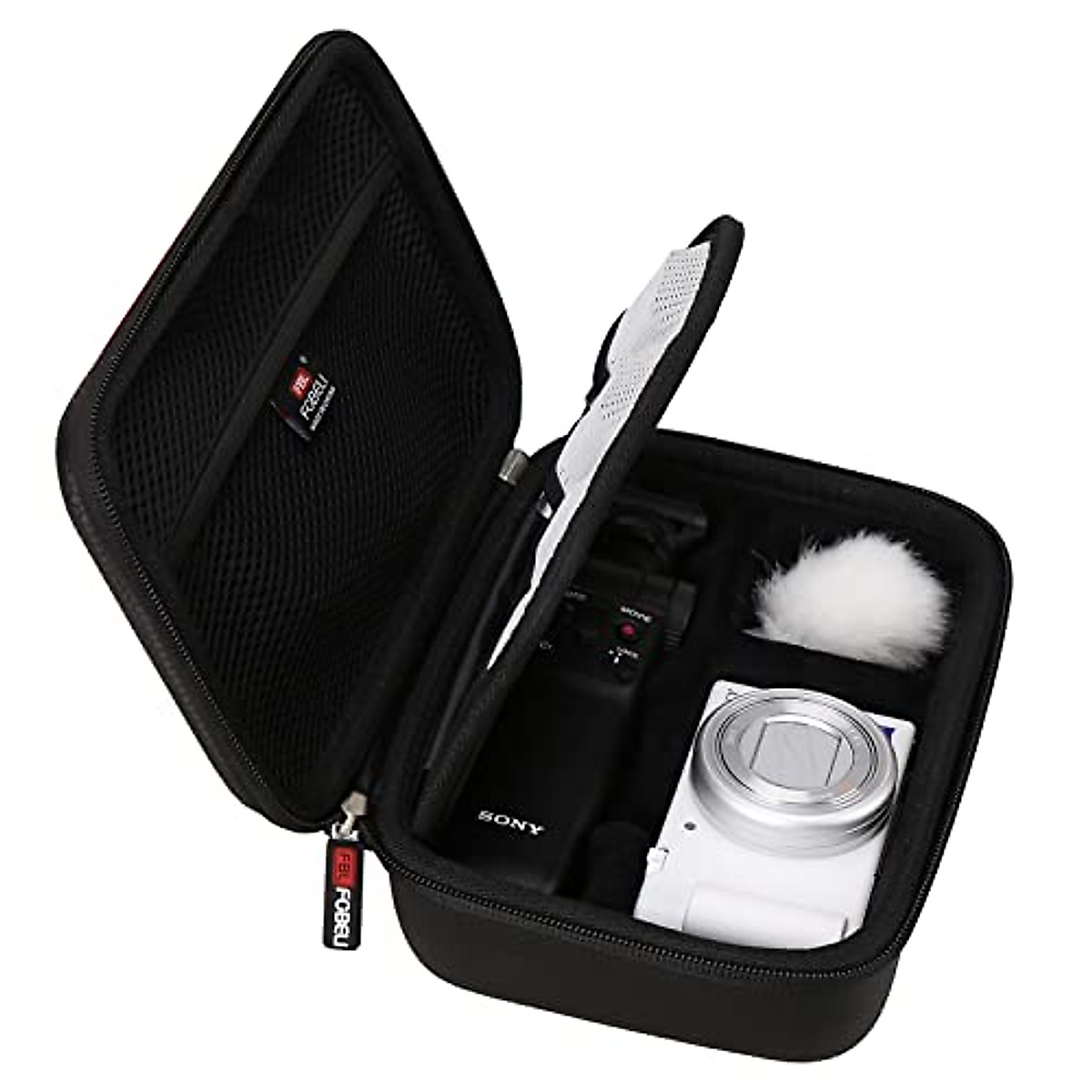 FBLFOBELI EVA Hard Storage Case for Sony ZV-1 Compact 4K HD Camera ACCVC1 Vlogger Accessory Kit SF-E64/T1, Shockproof Protective Container Bag