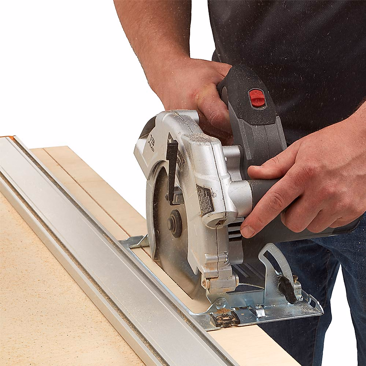 BORA 100" NGX Clamp Edge, Straight Cut Guide for Circular Saws, Aluminum, Includes 50-Inch Clamp Edge & 50-Inch Extension for 100-Inch Cutting Length, 544100