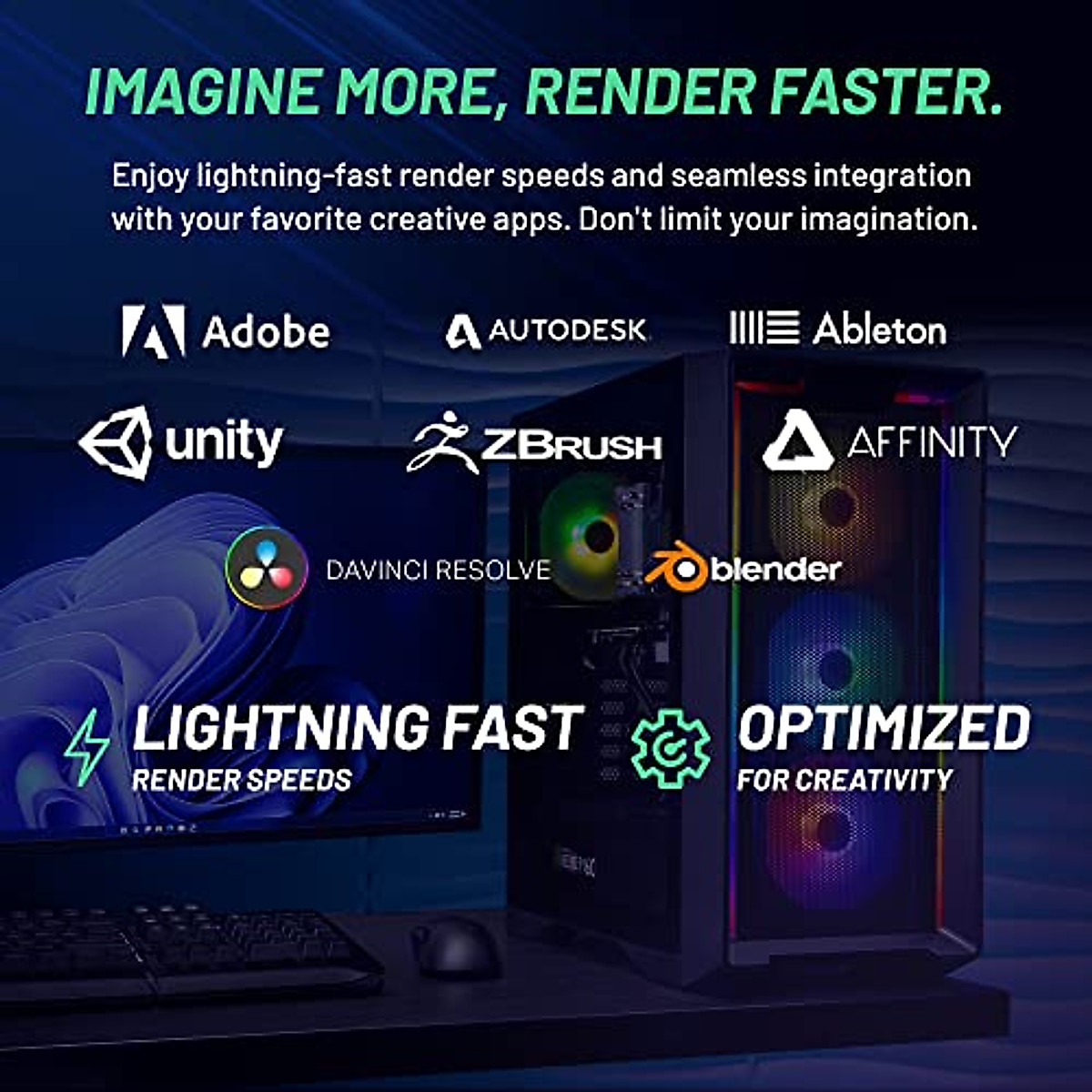 Skytech Gaming Nebula Gaming PC Desktop – Intel Core i5 12400F 2.5 GHz, RTX 3050, 1TB NVME SSD, 16G DDR4 3200, 600W Gold PSU, AC Wi-Fi, Windows 10 Home 64-bit