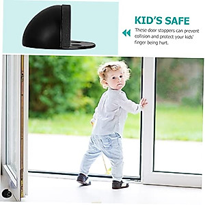 MAGICLULU 8 Pcs Door Stop Floor Door Open Holder Rubber Wall Shield Door Bumper Guard Bumper Protector Door Draft Door Lock Stopper Invisible Door Catch Hinge Stainless Steel No Punching