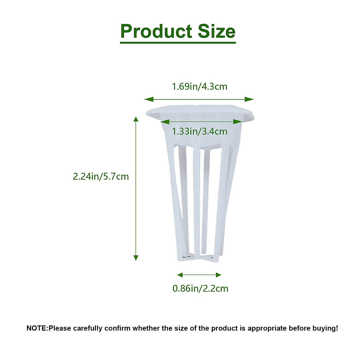 Haovegfloer 30 PCS Grow Baskets for Indoor Hydroponics Supplies,Hydroponics Garden Accessories for Partly QYO, LYKO,Idoo Hydroponic Garden System (Square)