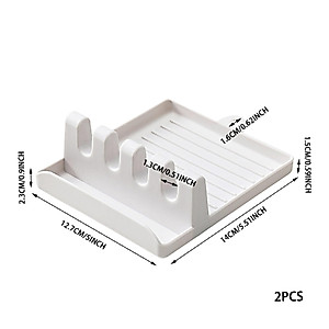 Paint Brush Rest, 2 Pcs Plastic Paint Brush Holder with 4 Slots, Chinese Calligraphy Pen Holder, Brush Drying Rack for Paint Brush