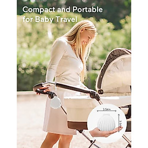 Momcozy Portable Sound Machine, Little Shell White Noise Machine with Crying Detection, 10 Soothing Sounds, Night Light, USB Rechargeable, for Travel On-The-Go Use, for Baby Kids Adults Sleeping