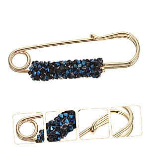 Anneome 2 Pcs Change The Waistband to Small Pins Shirt Pin Brooch Bridal Cape Sweater Shawl Clip Women Clothes Brooch Clothes Pin Women Sweaters Miss Cardigan Skirt Rhinestones