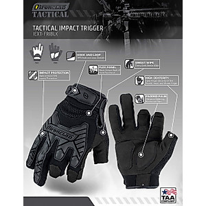 Ironclad IEXT-FRIBLK-04-L Tactical Framer Impact Black, Large