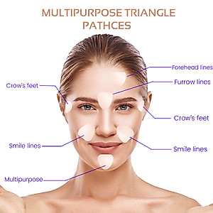 Face Wrinkle Patches 256Pcs - Clear Reusable Pads for Overnight Anti-Wrinkle Treatment - Fine Line Remover Strips to Smooth Eye, Mouth and Forehead - Train Facial Muscles for Smoother Skin