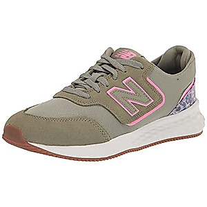 New Balance Women's Fresh Foam X-70 V1 Sneaker, Olive Leaf/Vibrant Pink/Black, 8