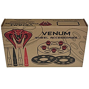 Venum wheel accessories 20 Pc +1 Key - Black Solid Spike Lug Nuts | 1/2"-20 Thread | 4.5" Tall | Works with Chevrolet GMC C10 K10 1/2 Ton Trucks K5 Blazer Jimmy - Aftermarket Wheels