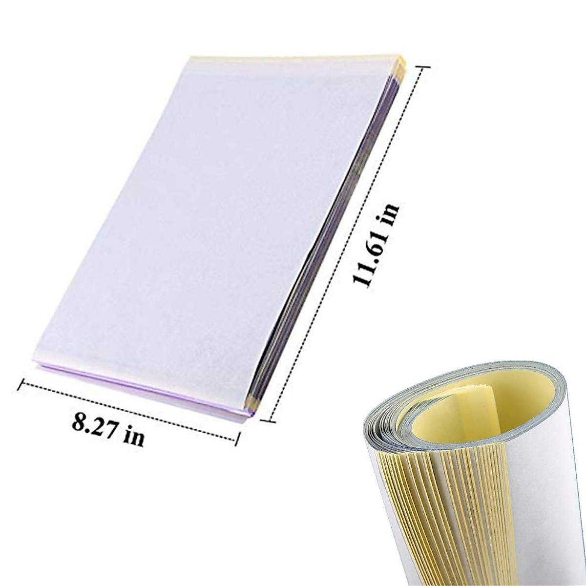 Yuelong 15PCS Stencil Transfer Paper 4 Layers Stencil Paper 8 1/2" x 11" Thermal Stencil Paper DIY Tattoo Tracing Paper for Transfer Machine Printer