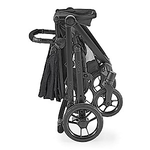 Contours Legacy Convertible Stroller, Single-to-Double Design, Reversible Seats, UPF 50 Sun Canopy, Height Adjustable Handle, 5-Point Safety Harness, Plenty of Storage - Carbon Grey