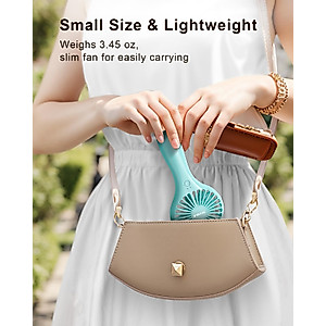 TriPole Mini Handheld Fan Battery Operated Small Personal Portable Fan Speed Adjustable USB Rechargeable Fan Cute Design Powerful Eyelash Fan for Stylish Kids Girls Women Men Indoor Outdoor Travelling
