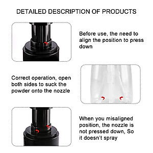 2 Pieces Barber Powder Spray Bottle, Empty Powder Travel Cosmetics Blower, Refillable Hair Fiber Applicator for Hair Salon, Home, Beauty (140ml+140ml)