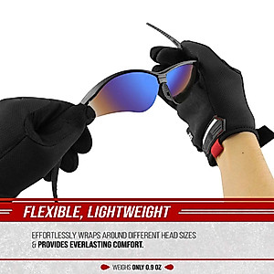 Optic Max Safety Glasses Scratch Resistant Lens Flexible Frame, 12 Pairs