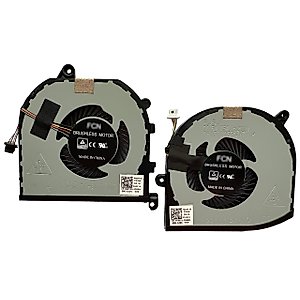 HK-PART Fan Replacement for Dell XPS 15-9570 CPU Gpu Cooling Fan Set TK9J1 08YY9