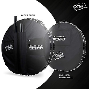 MVP Disc Sports Black Hole Lite Disc Golf Basket with Transit Bag