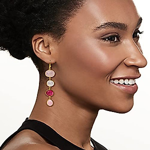 Ross-Simons Multi-Gemstone Drop Earrings in 18kt Gold Over Sterling