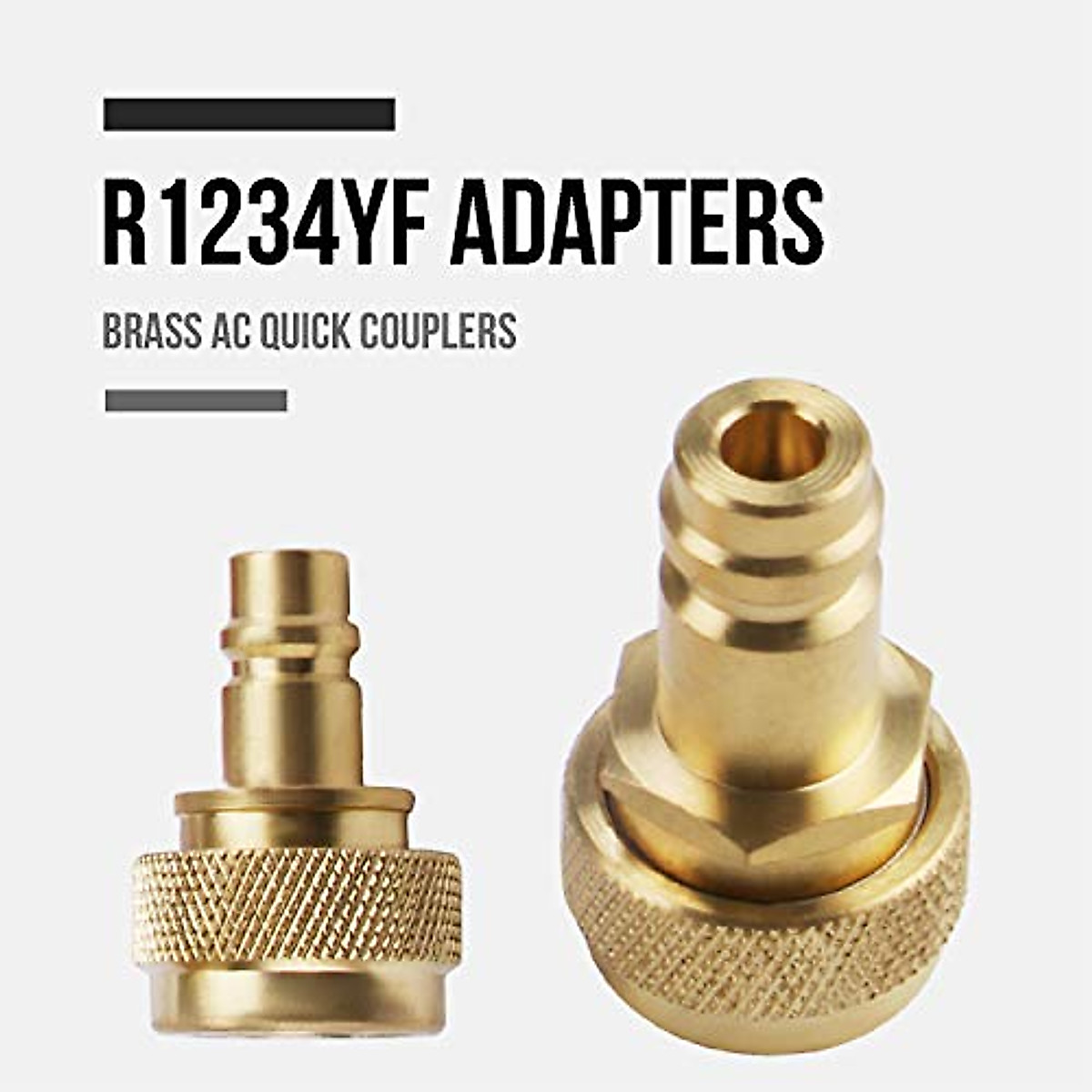 Lichamp Car A/C R1234YF R134A Adapters, AC R134 R1234 R 134A 1234YF Quick Couplers Connectors Kit