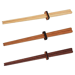 American Made Hardwood Chopsticks and Holder, 8.75-inch, Set of 2 (Black Walnut)
