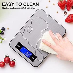 Food Scale,Digital Kitchen Scale Multifunction with Large Panel, 22 lb 10 kg, Food Scale with 1g,Tare Function
