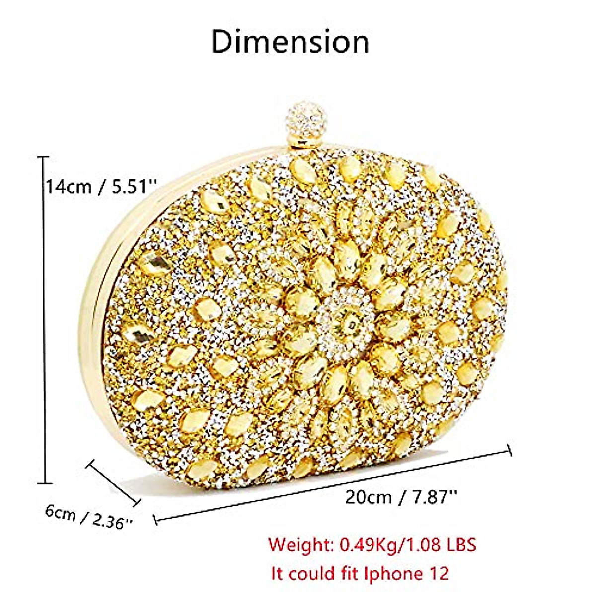 Green Purses for Women,Clutch Purses for Women Wedding Party Rhinestone Evening Bag Bridal Diamond Handbag (green)