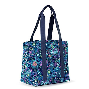 Sakroots Fairfax Tote in EcoTwill, Double Shoulder Straps, Royal Blue Seascape