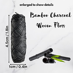 BOONBOO Dental Floss Refill, Bamboo Charcoal Woven Thread, 2 Pieces, Mint