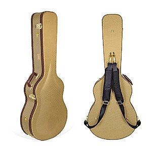 Crossrock Hard-Shell wood case for 11~12.5'' Openback Banjos with removable shoulder straps-Tweed(CRW700OBJTW)