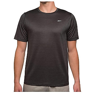 Reebok Men's Textured Active Tee (Black Jaquard, XX-Large)