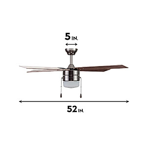 Portage Bay 51451 Chism Ceiling Fan, 52, Gun Metal