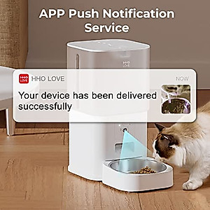 ABRCT Automatic Cat Feeders with Visible Food Bowl, 6L Camera Pet Dry Food Dispenser, Auto Notification of Pet's Meal Picture and Video Live, Easy APP-Controlled Timed Dog Feeder